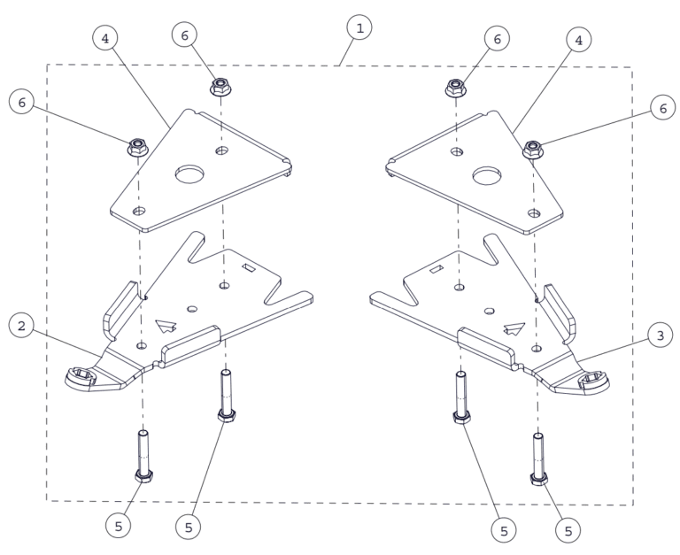 Front Bracket kit - CAMSO ATV / UTV TRACK SYSTEMS
