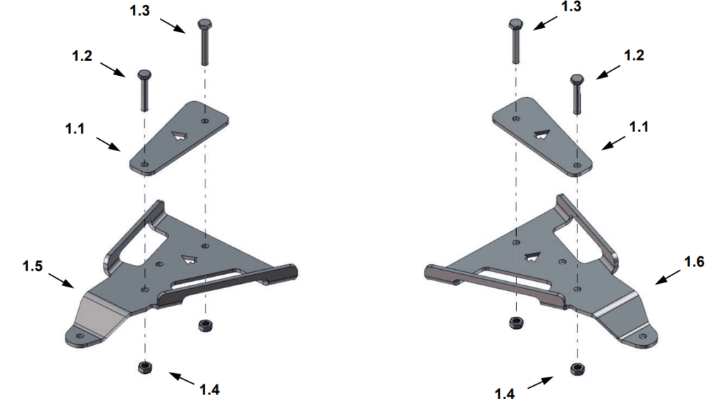 FRONT BRACKET KIT - CAMSO ATV / UTV TRACK SYSTEMS